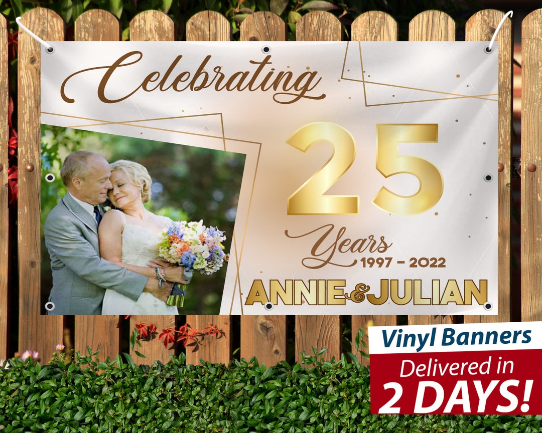 Celebrating Our Anniversary Banner // Custom Vinyl Banner // Free ...