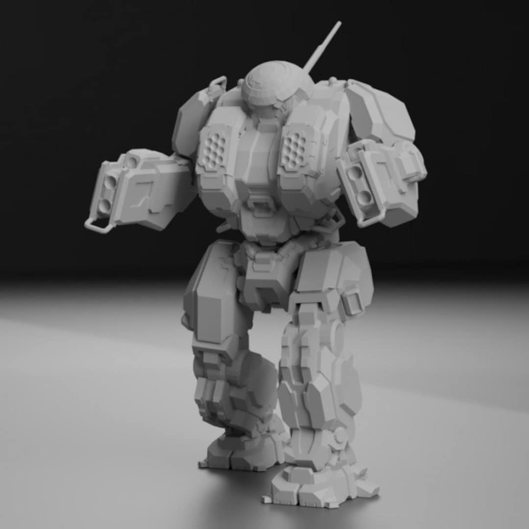 Dervish Dv-6m, Alternate Battletech Mechwarrior Miniature WITH BASE - Etsy