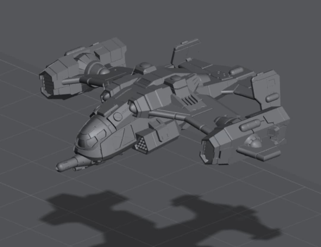 Onuris Attack VTOL, Alternate Battletech Mechwarrior Miniature WITH ...