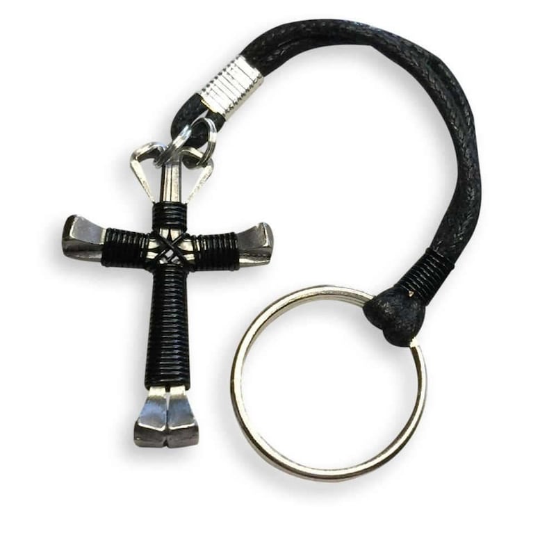 Cross Key Chain - Etsy