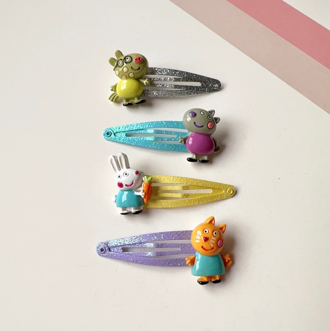 Peppa Pig Hair Clips, Baby Hair Clips, Baby Hair Bows, Toddler Hair ...