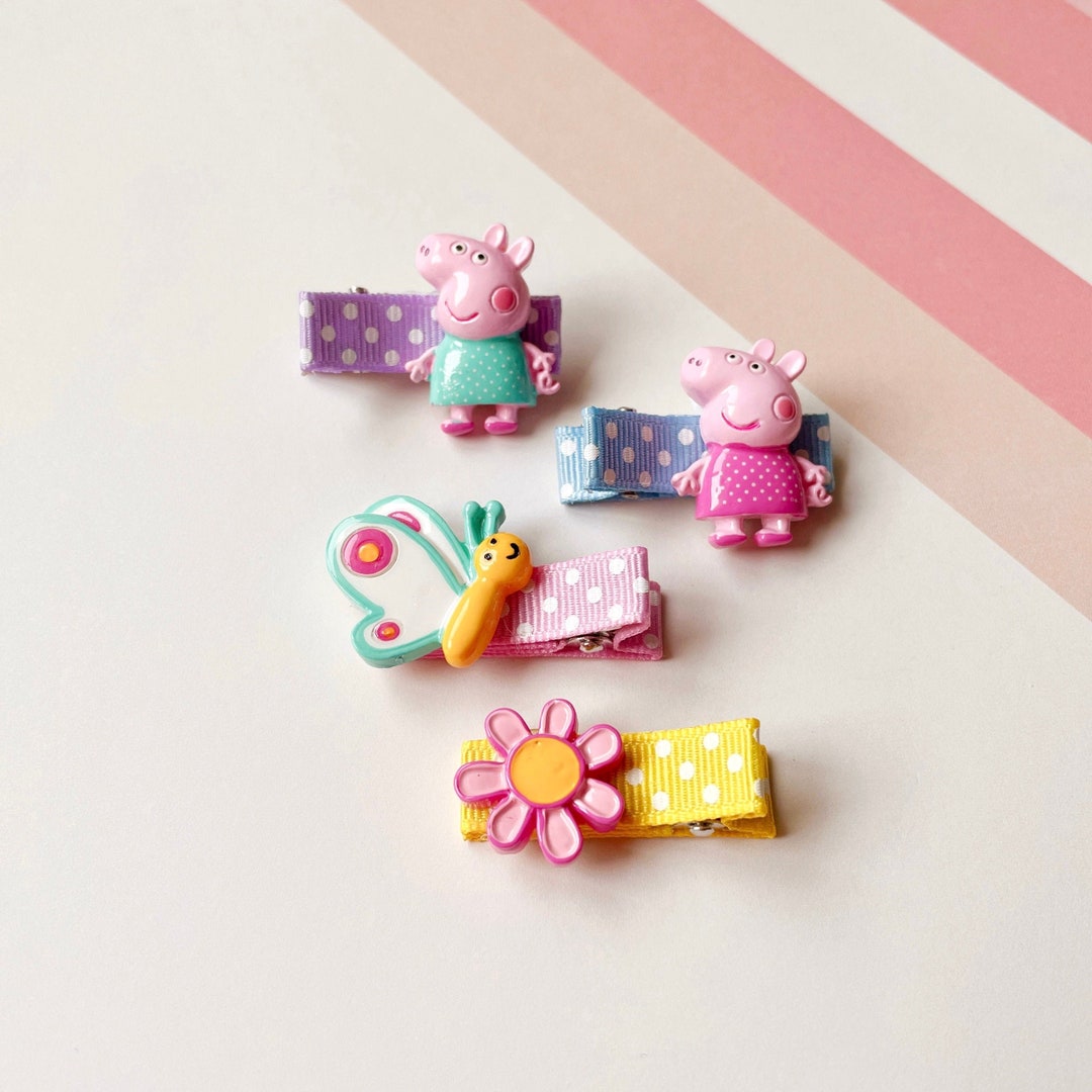 Peppa Pig Hair Clips, No Slip Hair Clips, Baby Hair Clips, Baby Hair ...