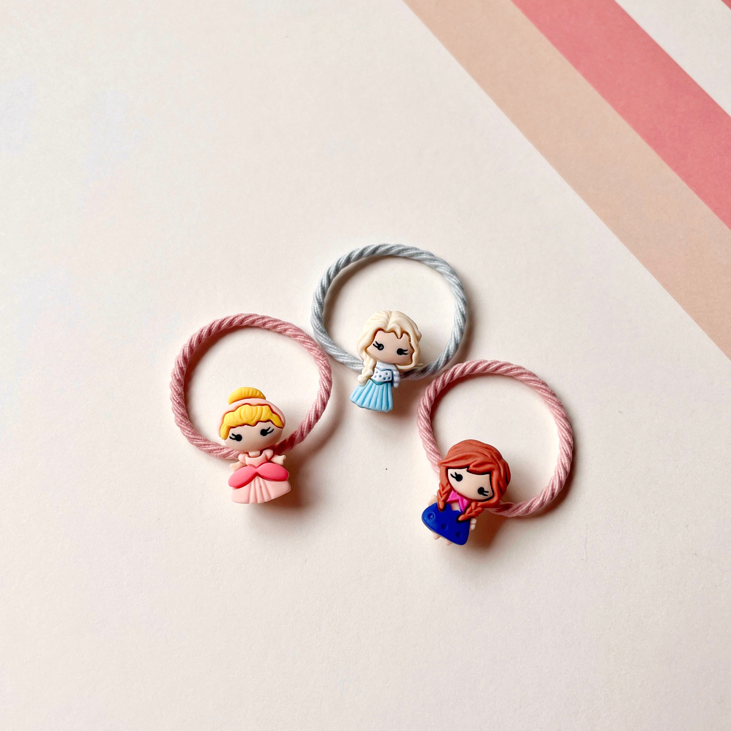 Elsa Hair Ties Princess Hair Ties Stocking Stuffers Toddler - Etsy