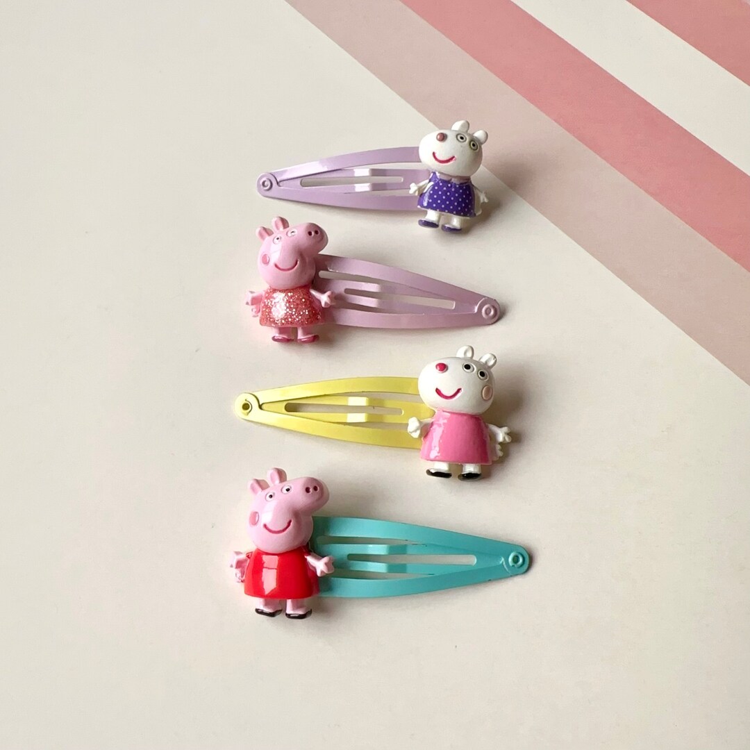 Peppa Pig Hair Clips, Baby Hair Clips, Baby Hair Bows, Toddler Hair ...