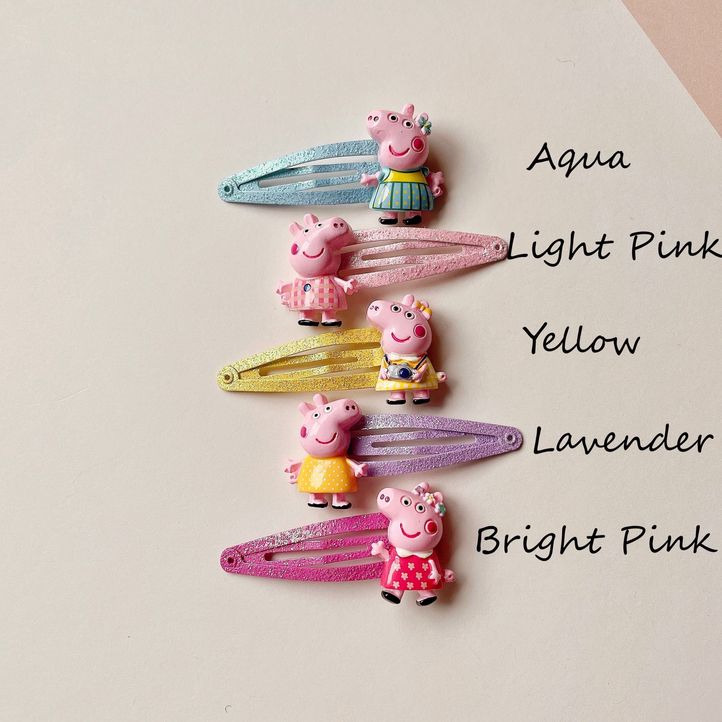 Peppa Pig Hair Clips Baby Hair Clips Baby Hair Bows Toddler - Etsy Canada