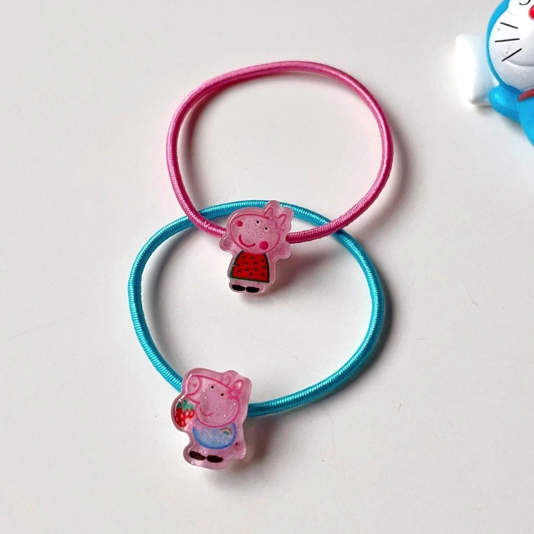 Peppa Pig Hair Ties, Baby Hair Clips, Baby Hair Bows, Toddler Hair ...