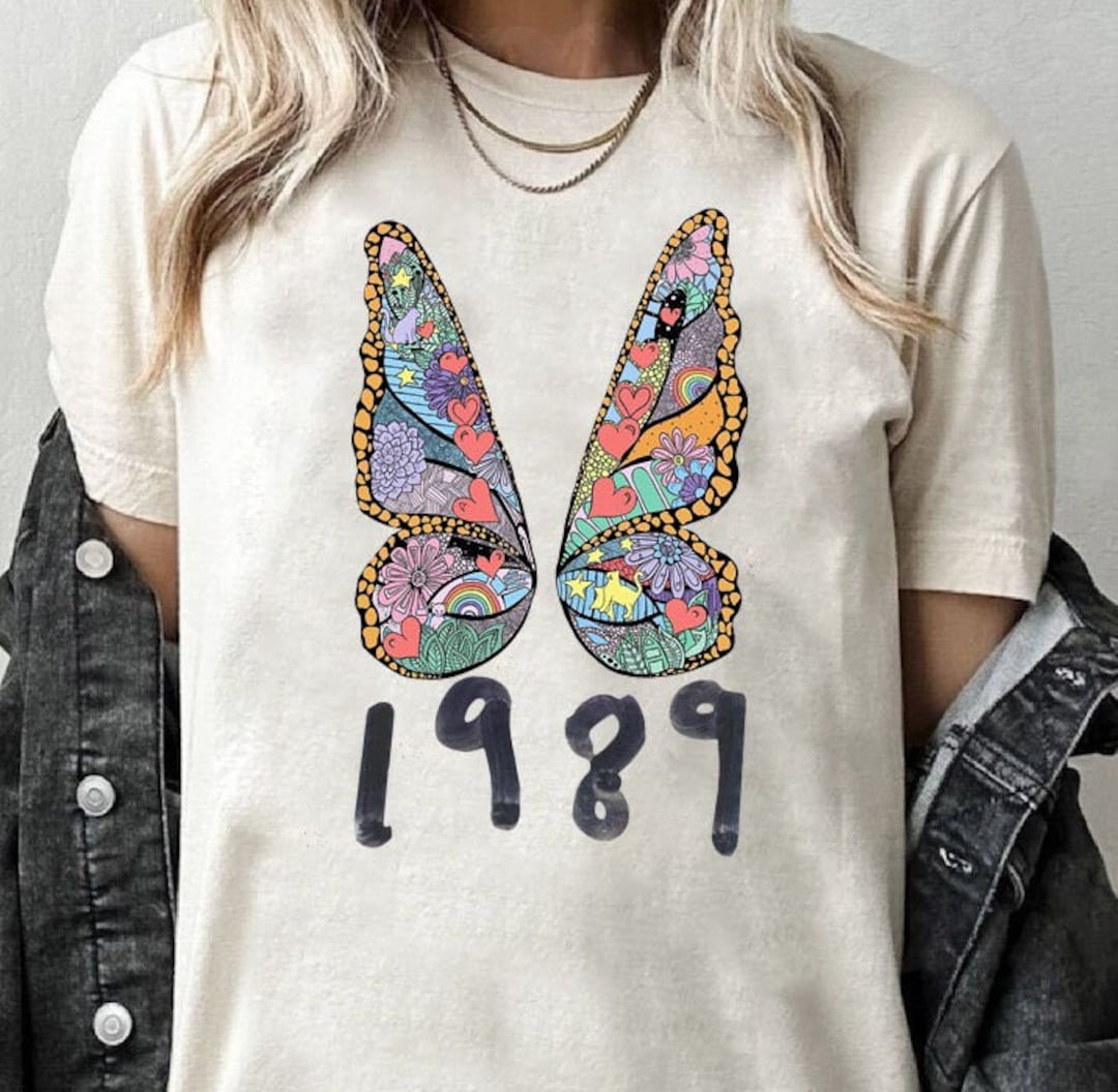 1989 Butterfly Shirt Taylor Swiftie Merch Taylor Swift - Etsy