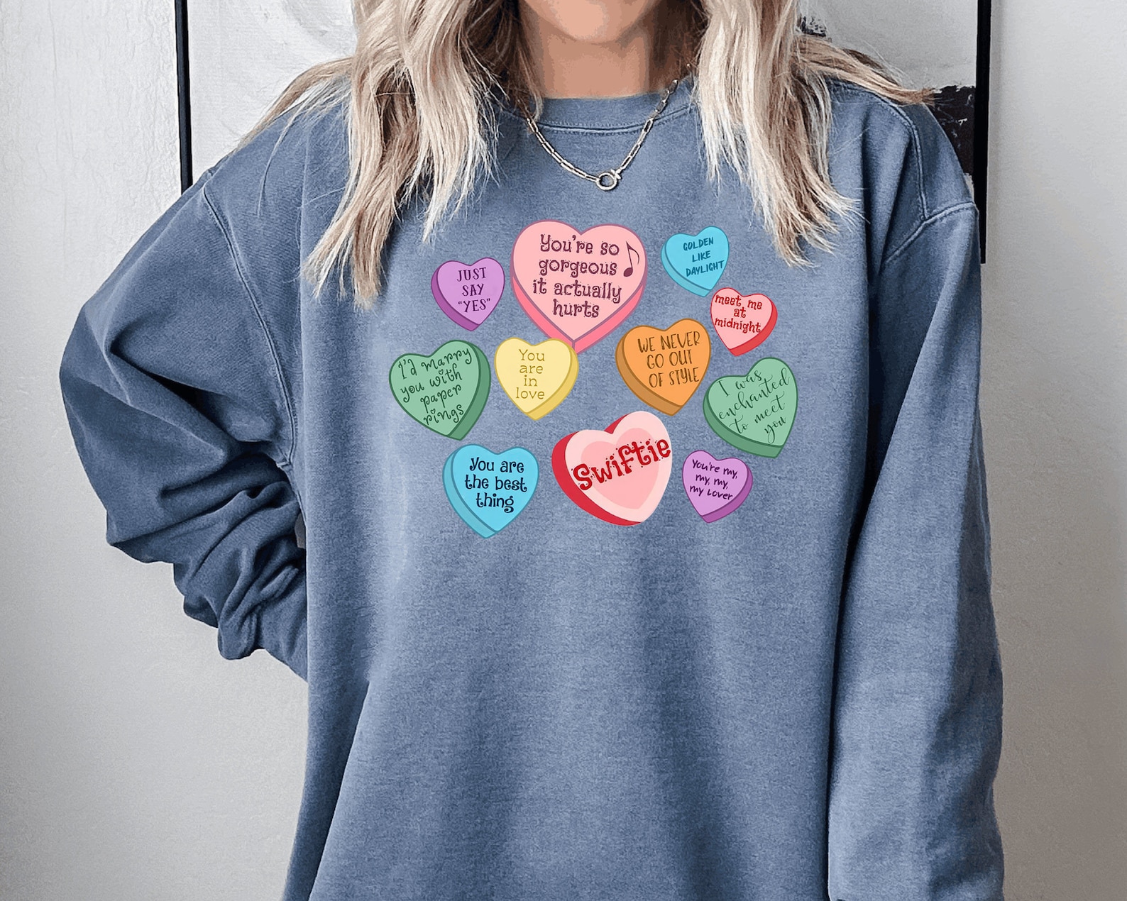 Taylor's Version Sweatshirt, Candy Hearts Shirt, Swiftie Fan Gift ...