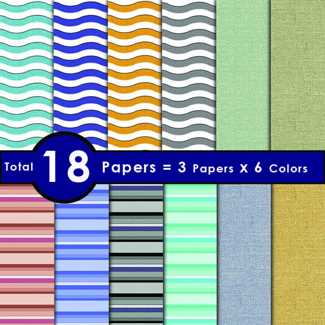 Patterned Paper Printable Pattern Scrapbook Paper Instant - Etsy
