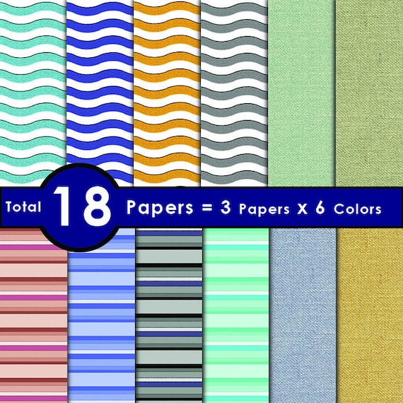 Patterned paper printable pattern scrapbook paper instant | Etsy