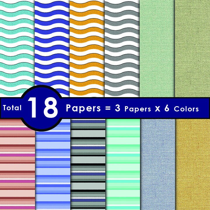 Patterned Paper, Printable Pattern, Scrapbook Paper, Instant Paper ...