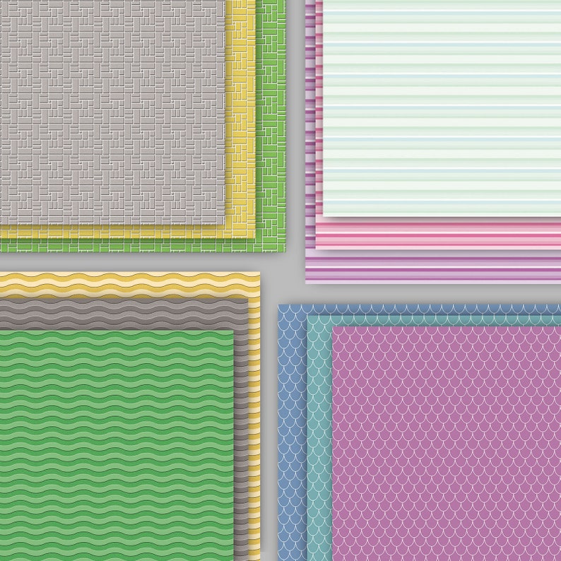 Digital Papers Pack, Wrap Paper, Printable Paper, Patterned Paper ...