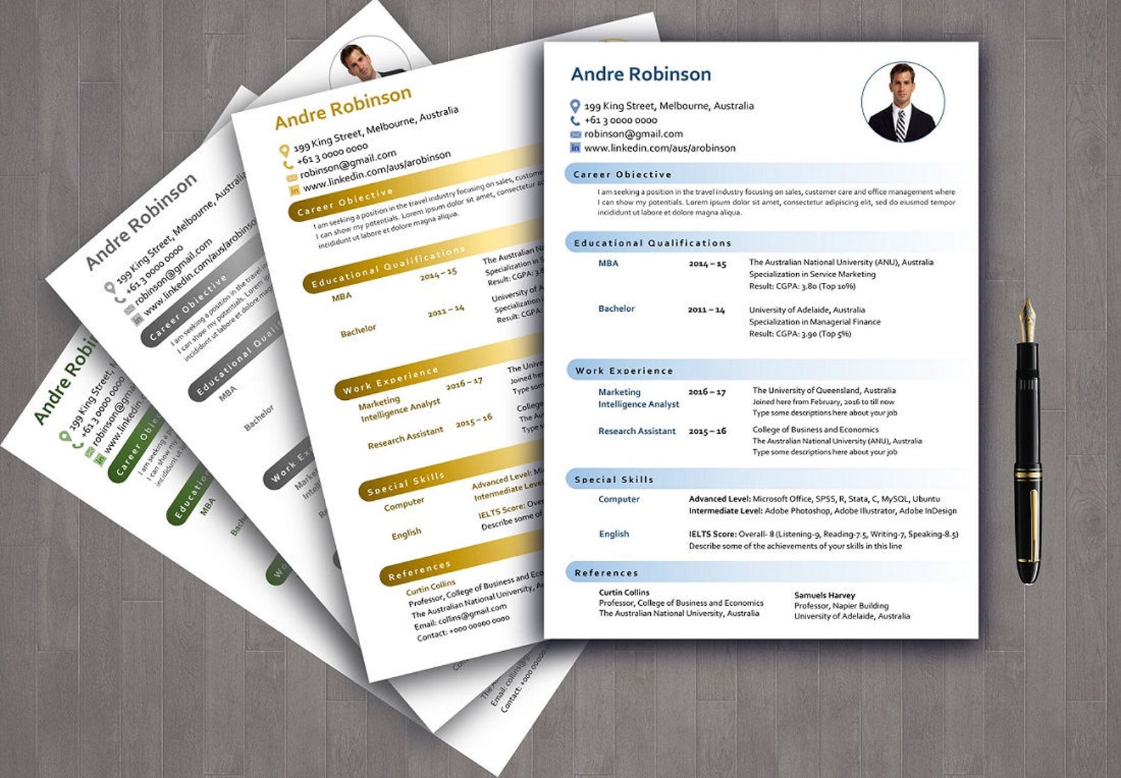 CV Template Resume Template Professional Cv Cv Simple Cv - Etsy Canada