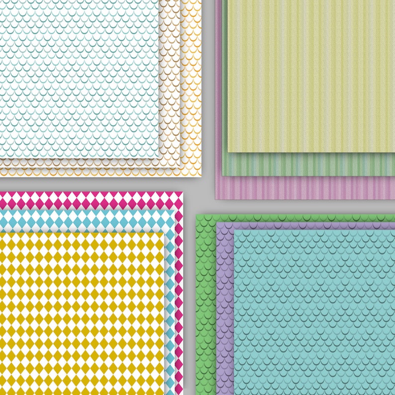 Digital Papers Pack, Wrap Paper, Printable Paper, Patterned Paper ...