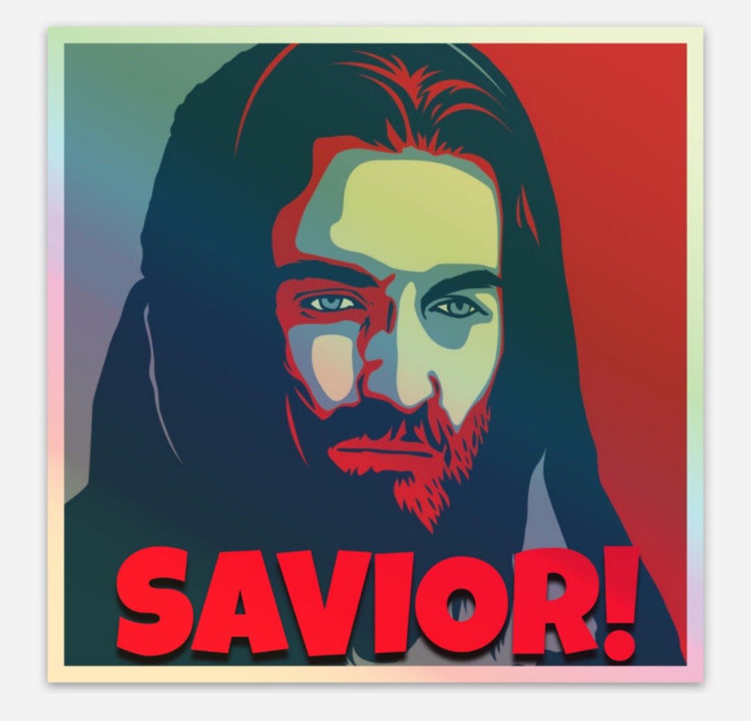 Jesus Christ Sticker - Hologram Weatherproof Vinyl Decal “savior!” 4 in ...