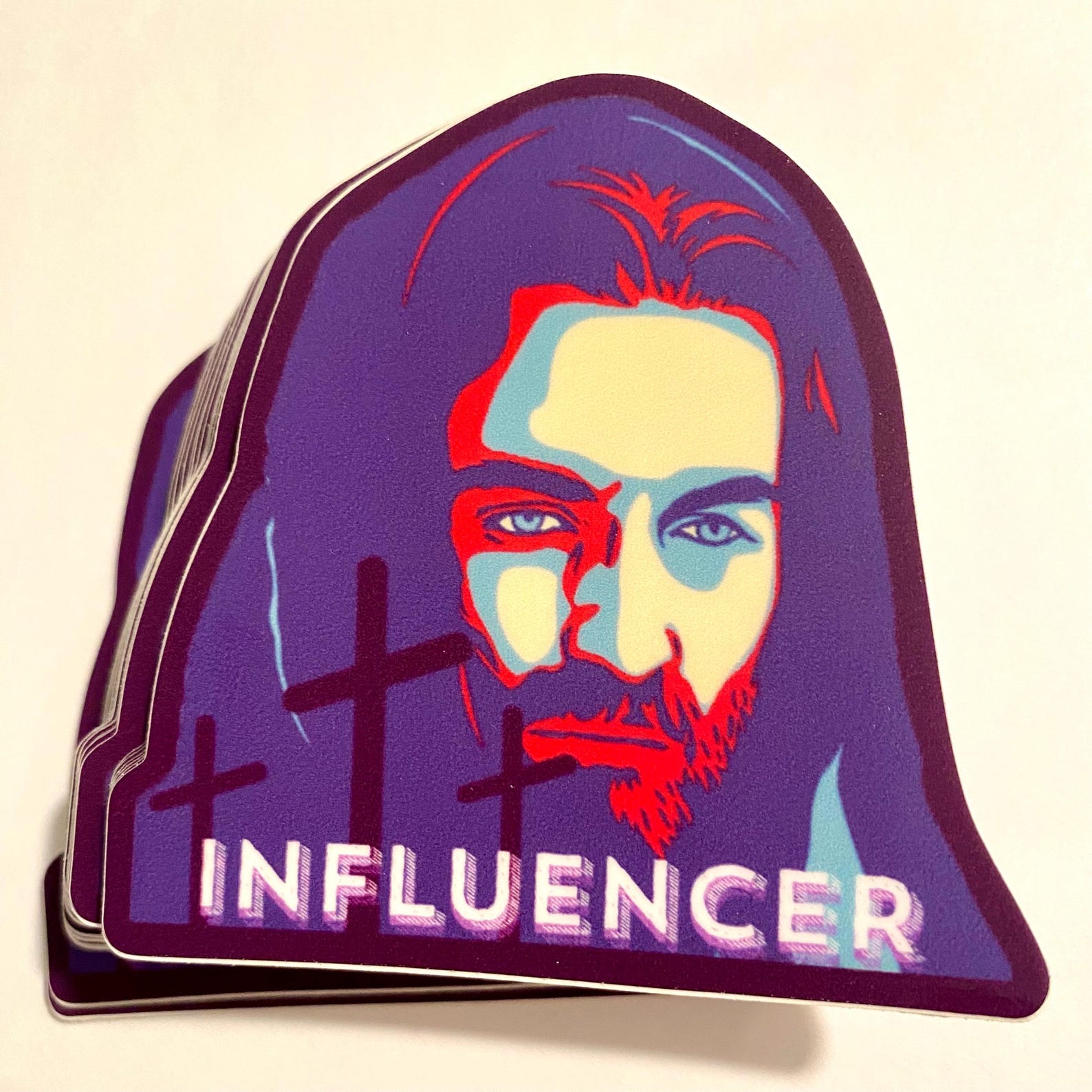 Jesus Christ Influencer Decal Die-cut - Weatherproof Vinyl Sticker - 3 ...