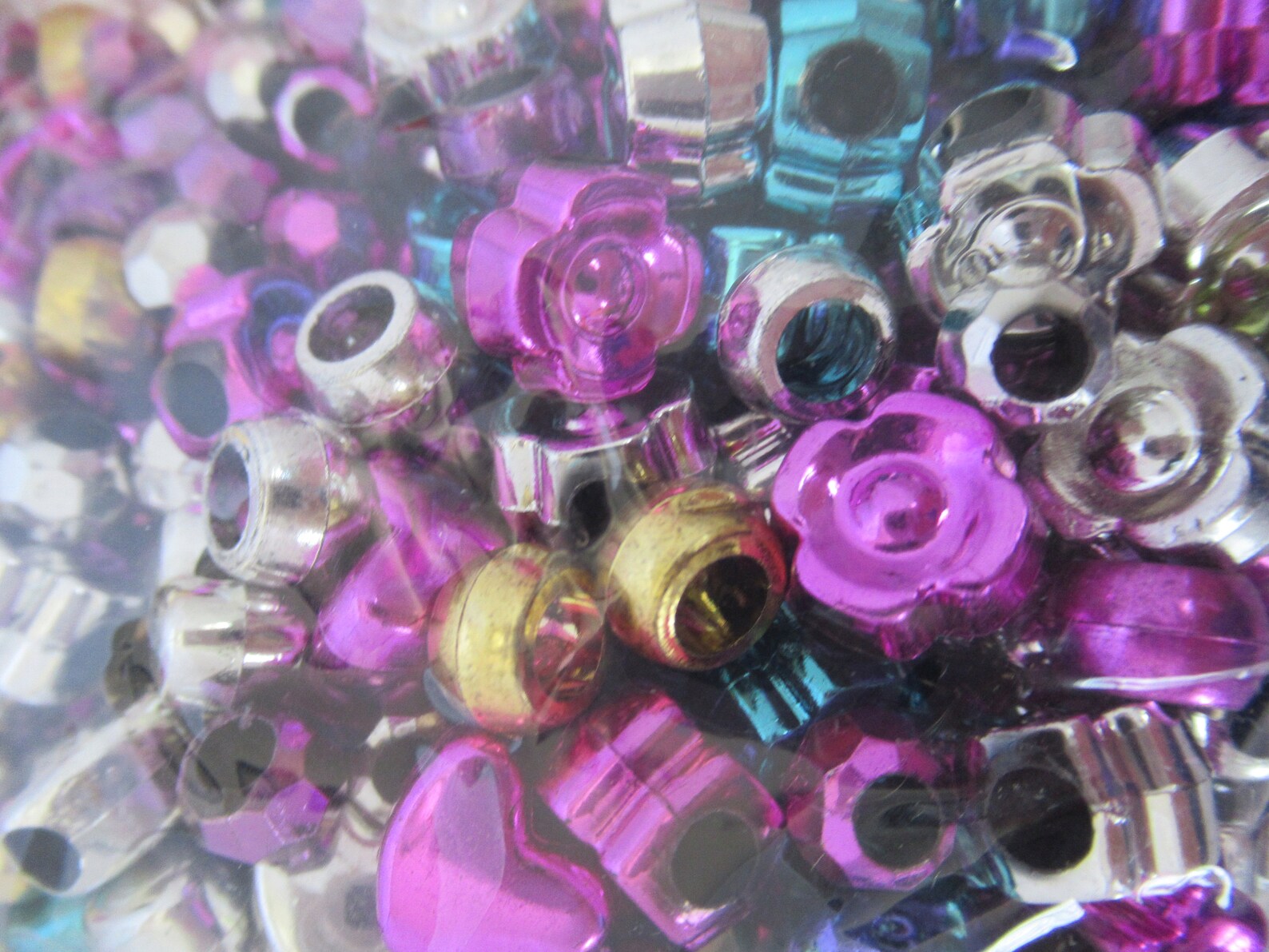 Lot 4, Assorted Pony Bead Lot, Big Hole Beads, Children's Beads, Bead ...