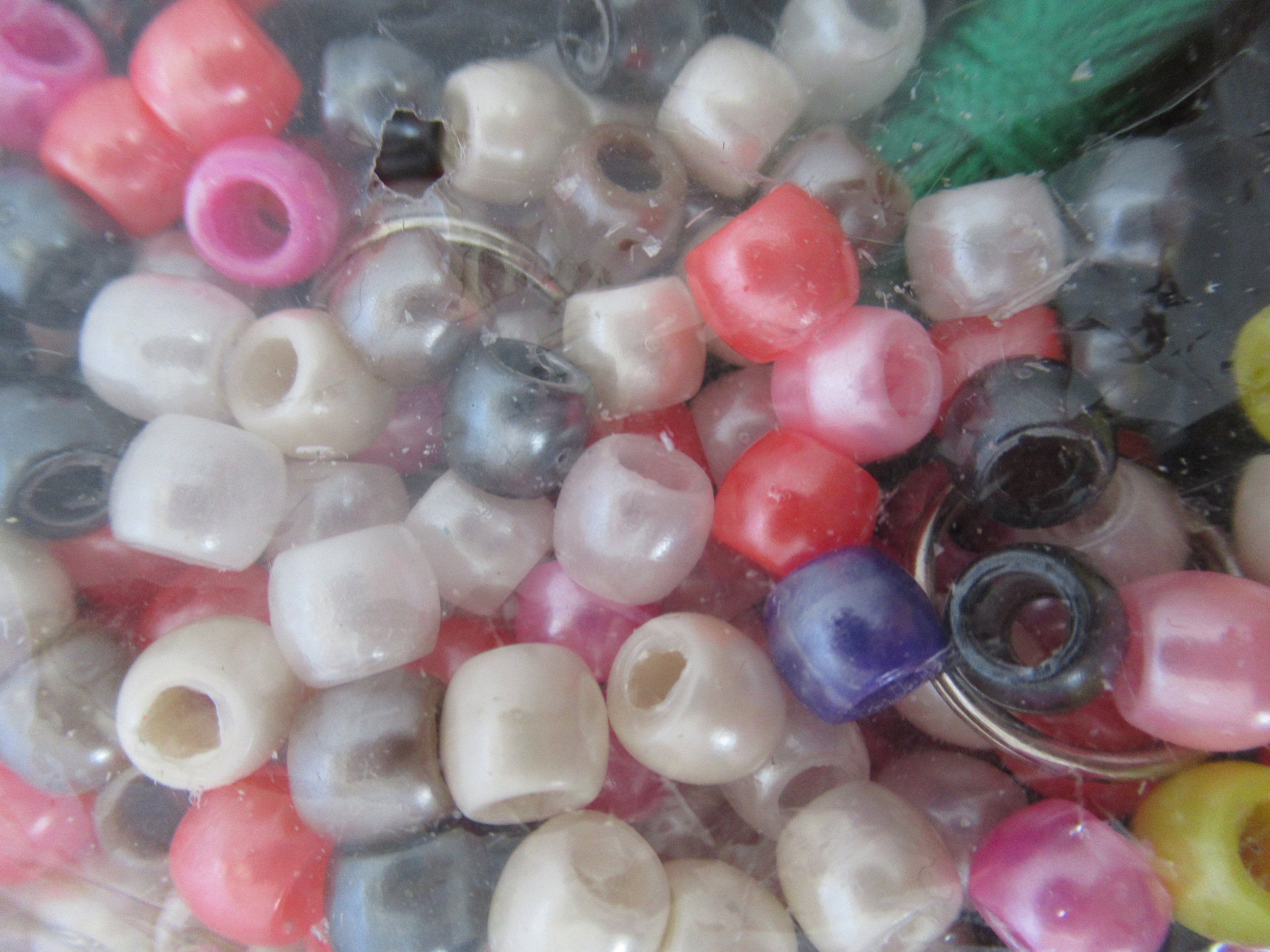 Lot 4, Assorted Pony Bead Lot, Big Hole Beads, Children's Beads, Bead ...