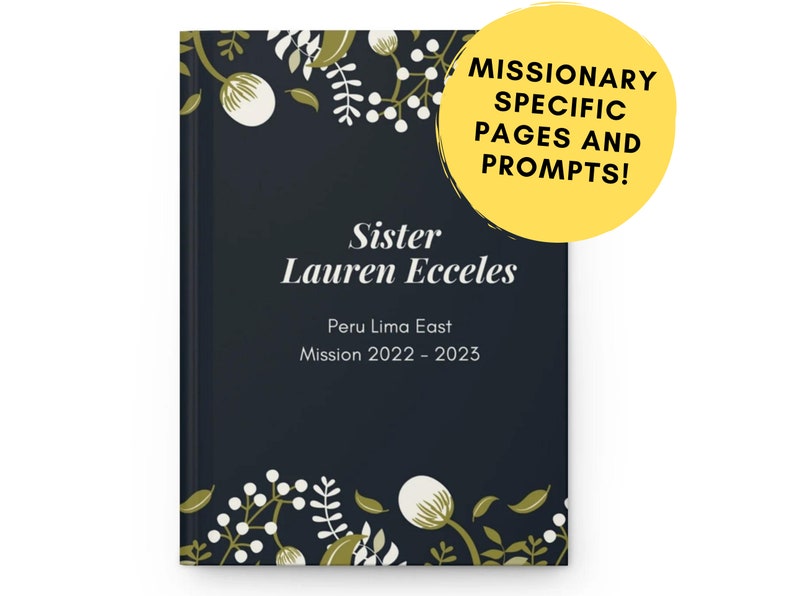 Personalized Sister Missionary Journal - Etsy