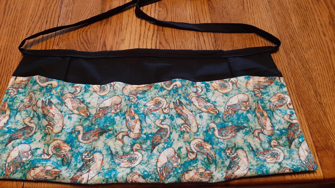 Waitress Apron 3 Pocket Ducks Allover - Etsy