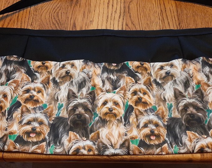 Waitress Apron 3 Pocket Dogs Yorkies - Etsy