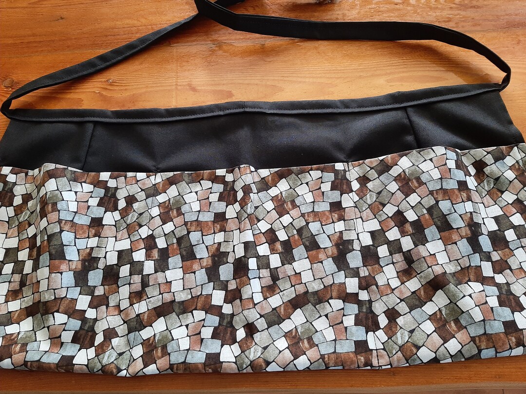 Waitress Apron 3 Pocket Mosaic Tile Pathway - Etsy