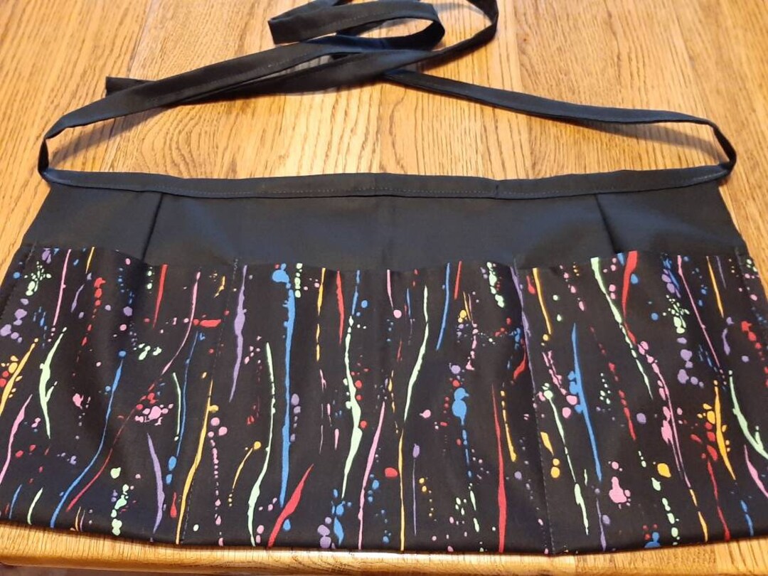 Waitress Apron 3 Pocket Paint Splatters - Etsy