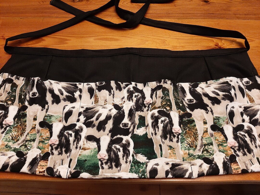 Waitress Apron 3 Pocket Cows - Etsy