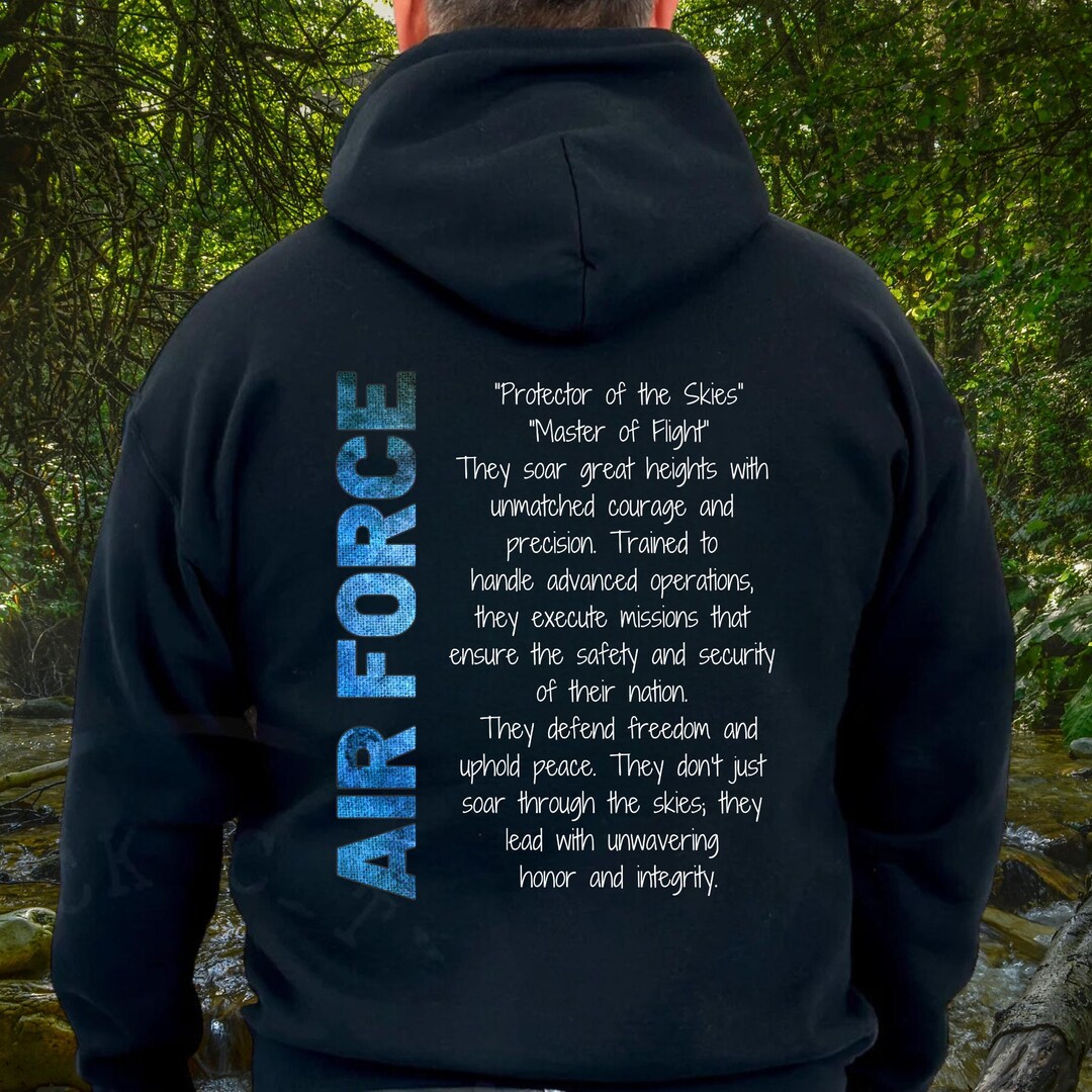 Air Force Meaning Hoodie, Military Graphic Sweatshirt, Pilot Gift ...