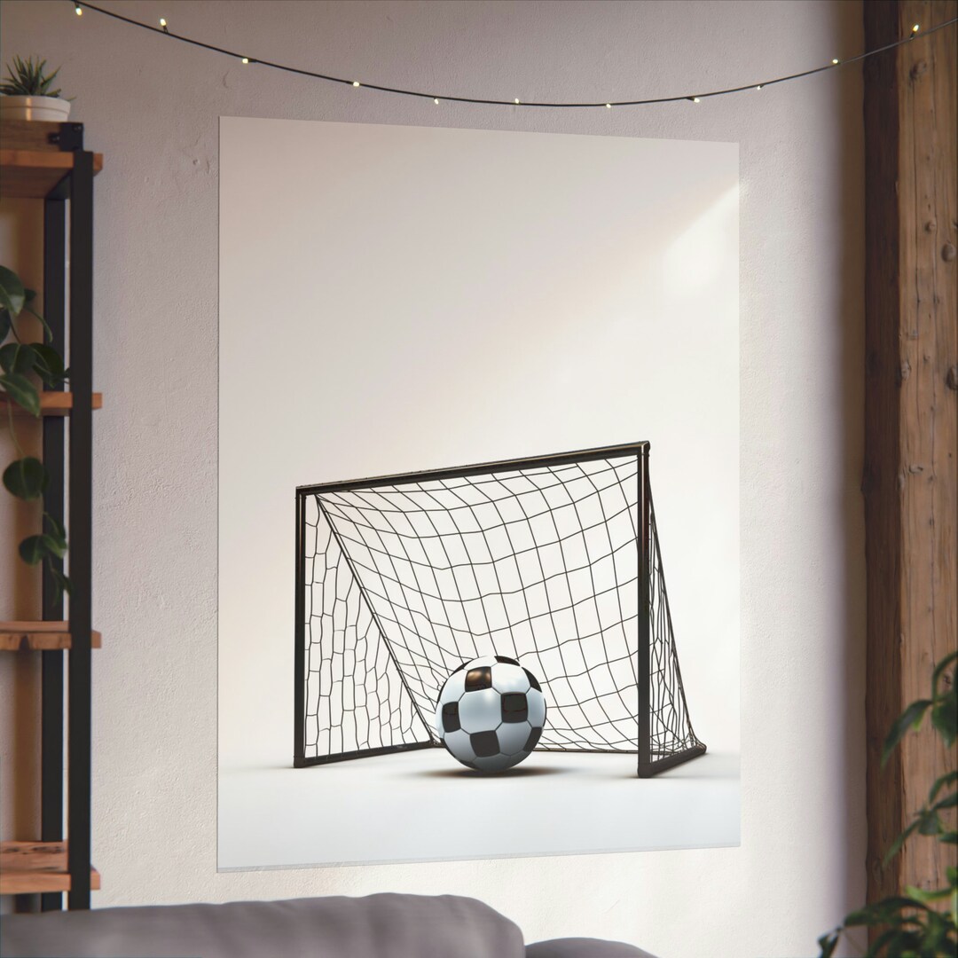 Soccer Goal Triumph Animation Lively Game Moment Art Ideal for Man Cave ...
