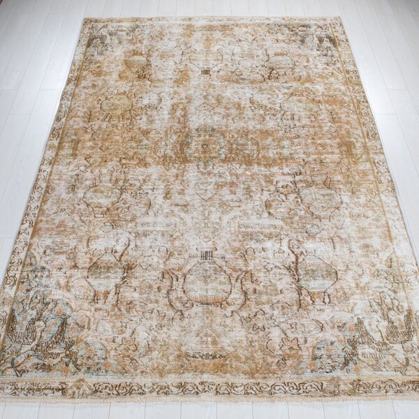 Distressed Rug - Etsy