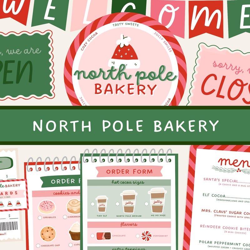 Pretend Play Bakery Sheet - Etsy