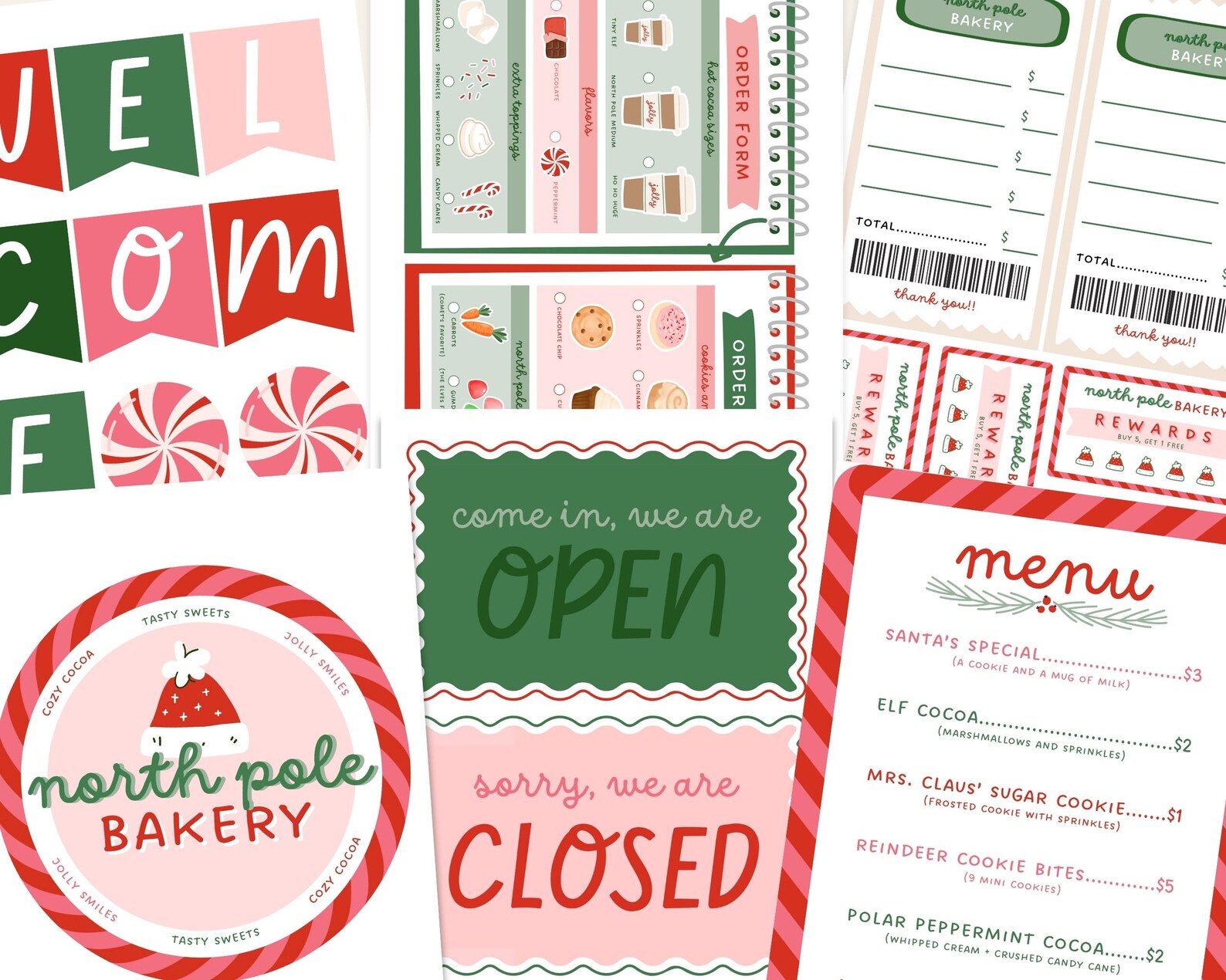 Jeu de rôle dramatique Boulangerie de Noël à imprimer | Cacao chaud des ...