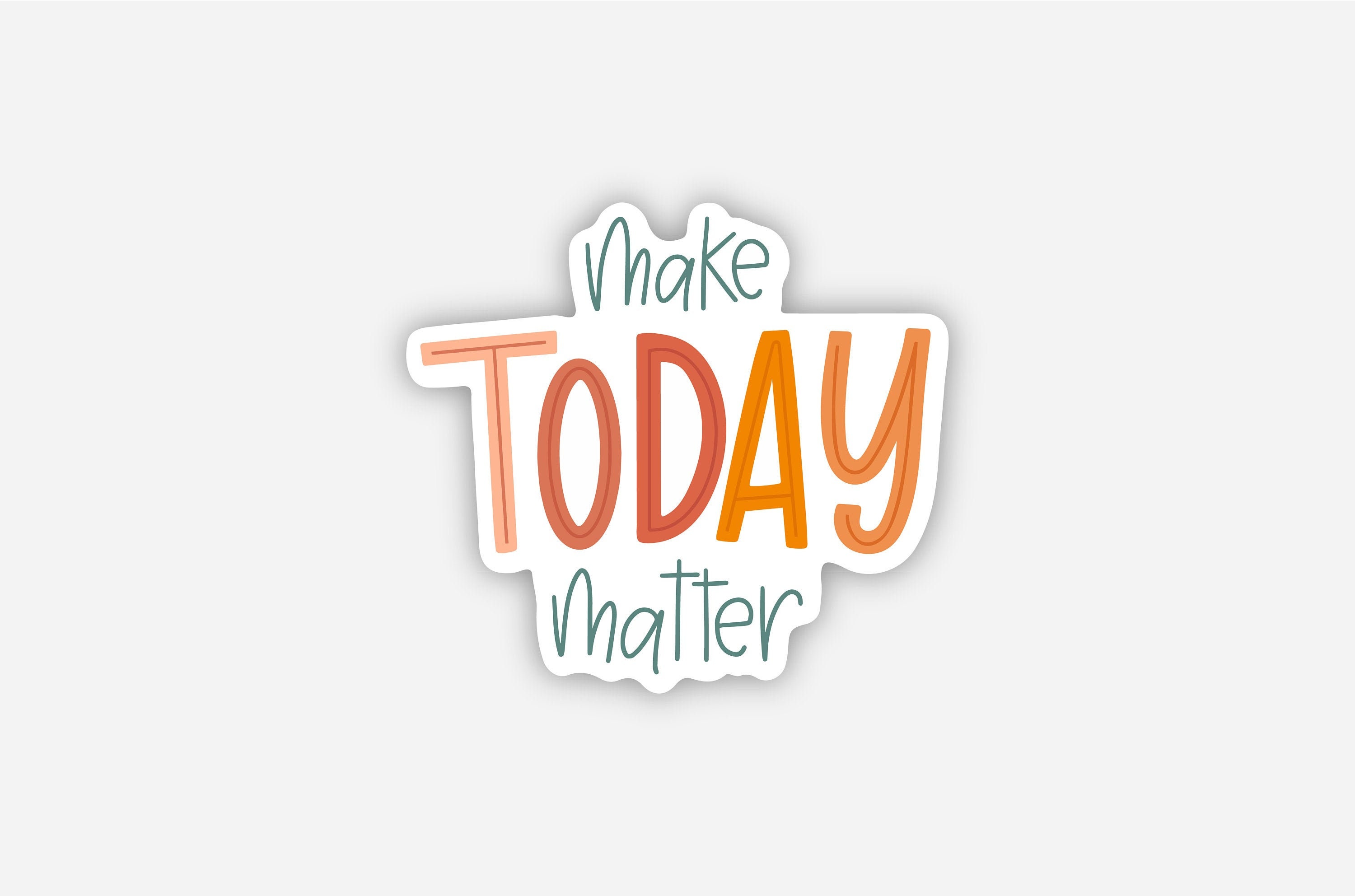 Make Today Matter Sticker Motivational Sticker Water | Etsy