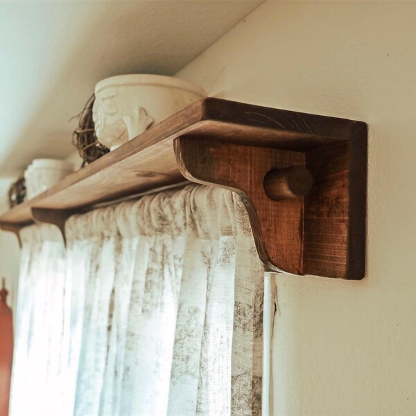 Farmhouse Curtain Rod - Etsy