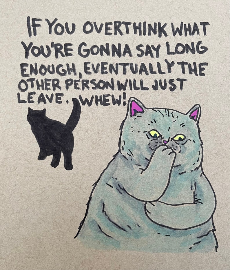 Over-thinker - PRINT - Etsy