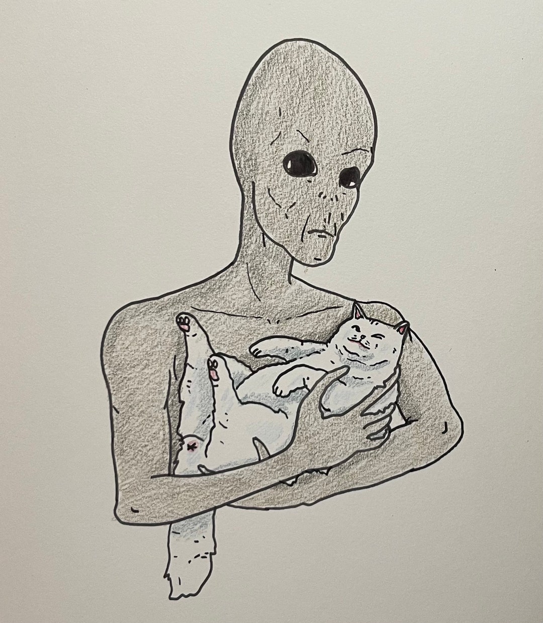 Alien Encounter - PRINT - Etsy