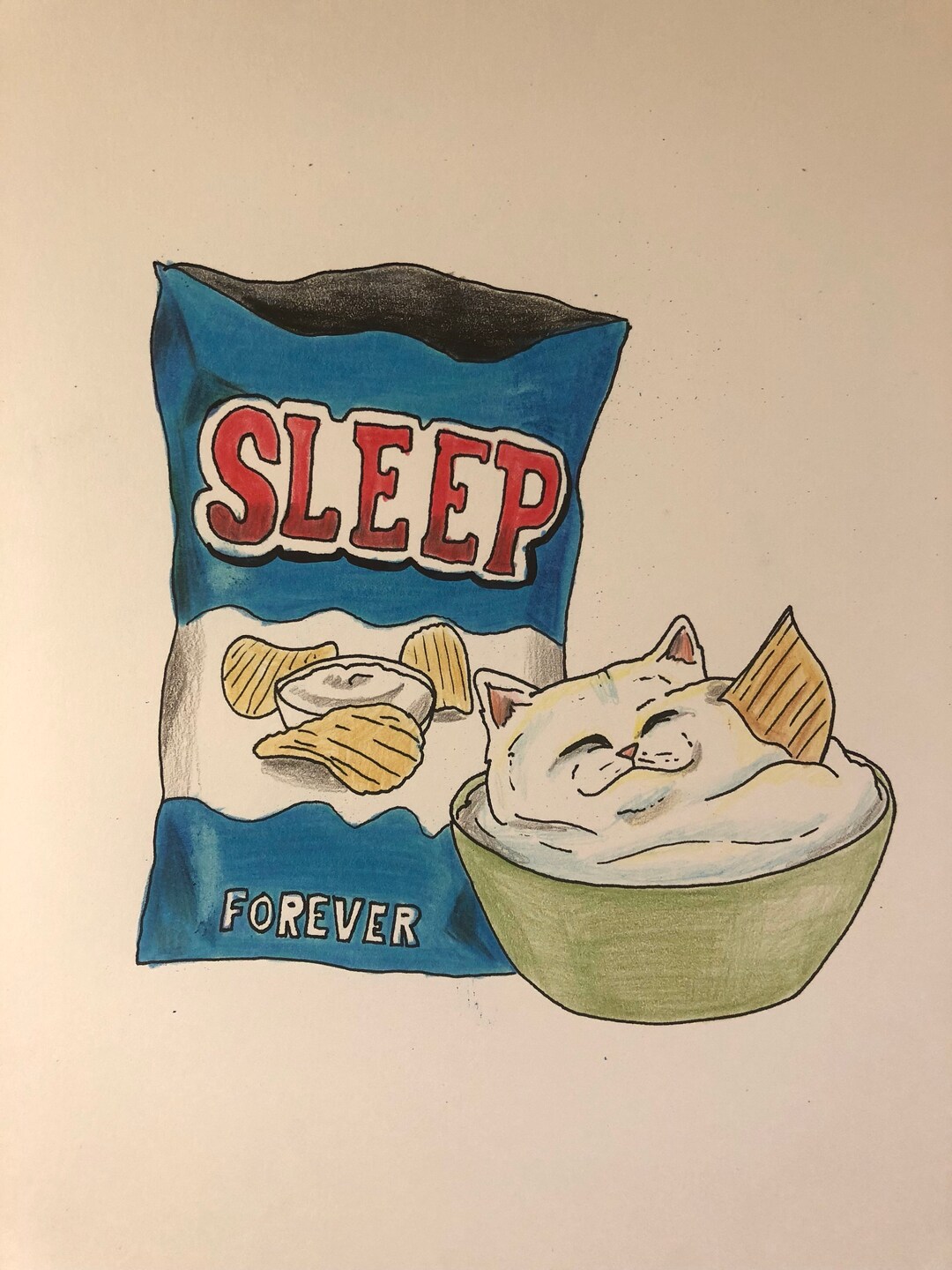 Sleep Forever -9"x12" PRINT - Etsy