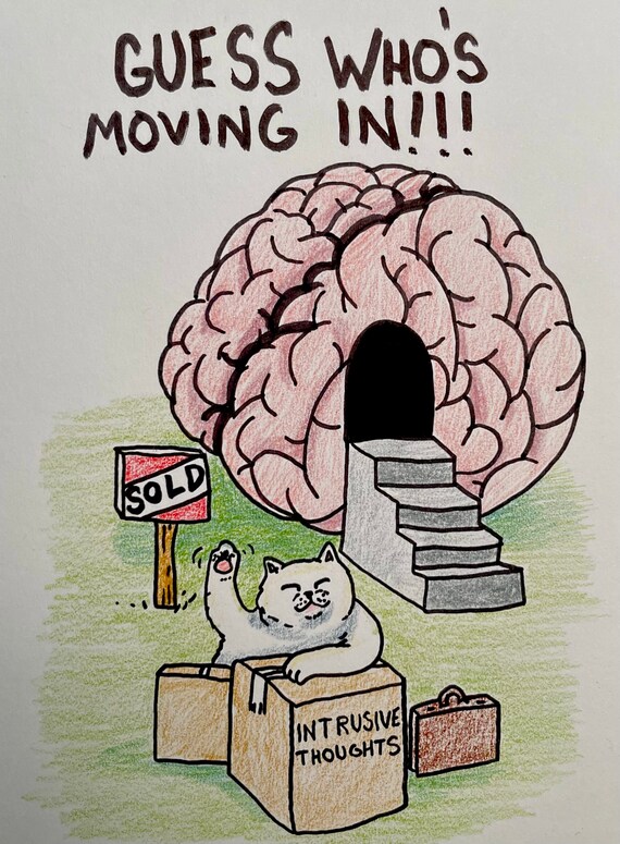 Intrusive Thoughts PRINT - Etsy