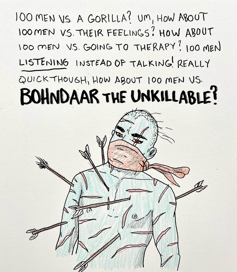 100 Men - PRINT - Etsy