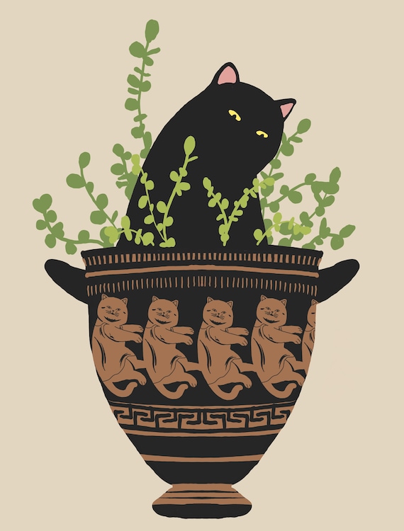 Red Figure Pottery PRINT | Etsy