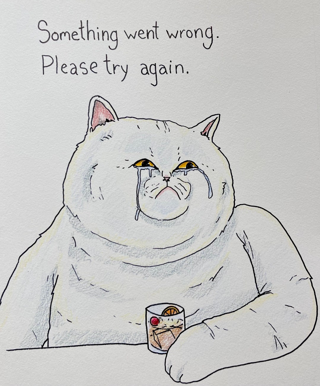 Please Try Again - PRINT - Etsy