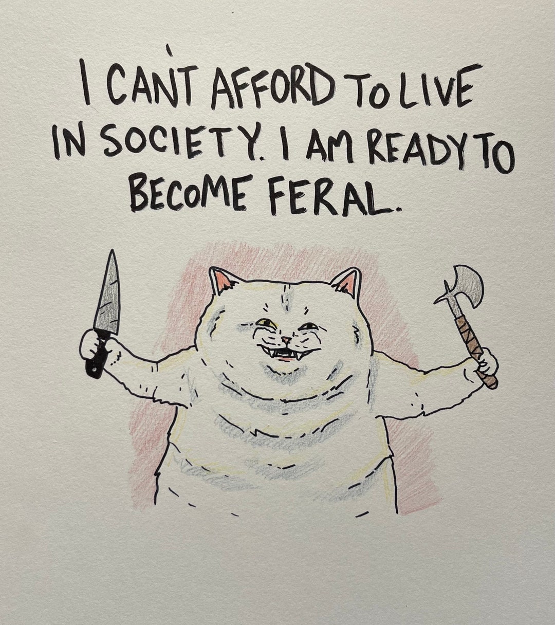 Let’s Go Feral - PRINT - Etsy