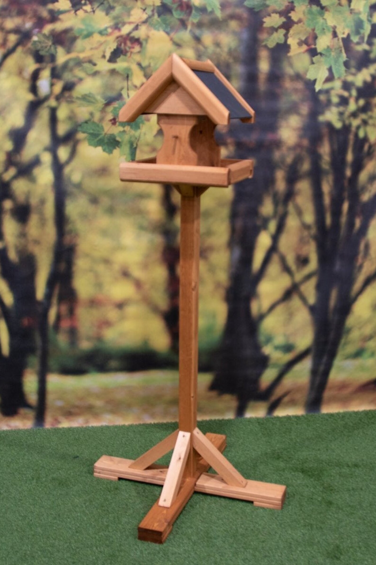 Verwood Large Slate Roof Bird Table With Removable Nut Feeder - Etsy UK