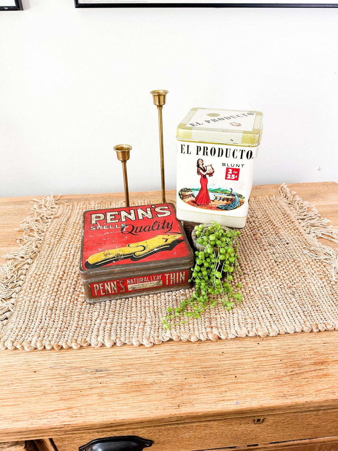 Vintage Collectible Cigar Box , Tobacco Tins, El Producto Blunt, Penn's ...
