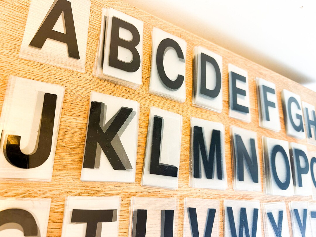 Vintage Plastic Sign Letters: 4" Word Art Decor, Numbers & Characters ...
