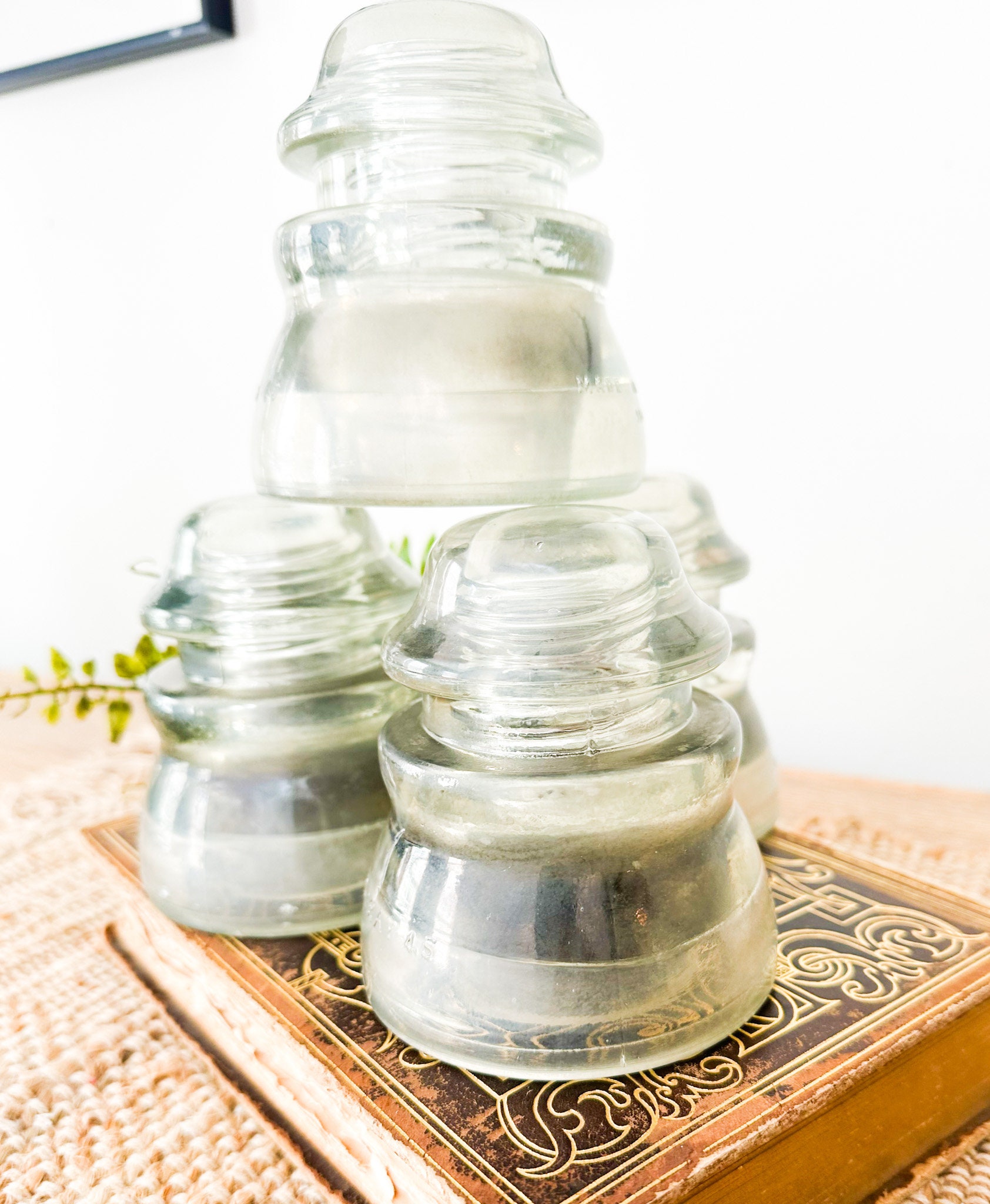 Antique Hemingray 45 Insulators: Vintage Industrial Decor, Set of 4 - Etsy