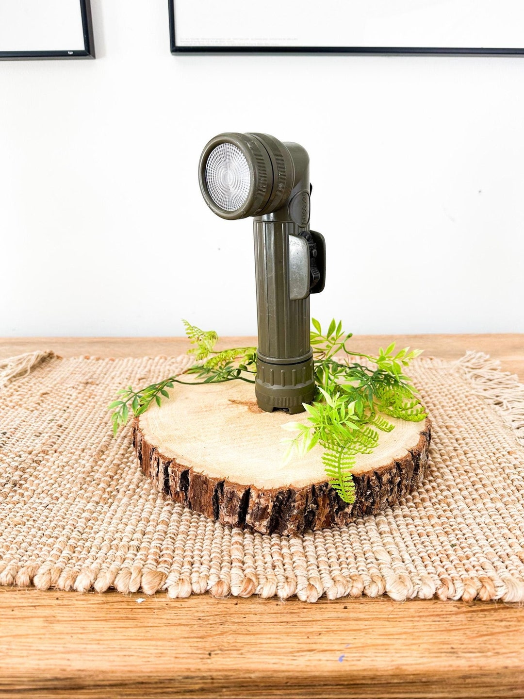 Fulton Military Flashlight, Vintage Flashlight, Man Cave Decor, Camping ...