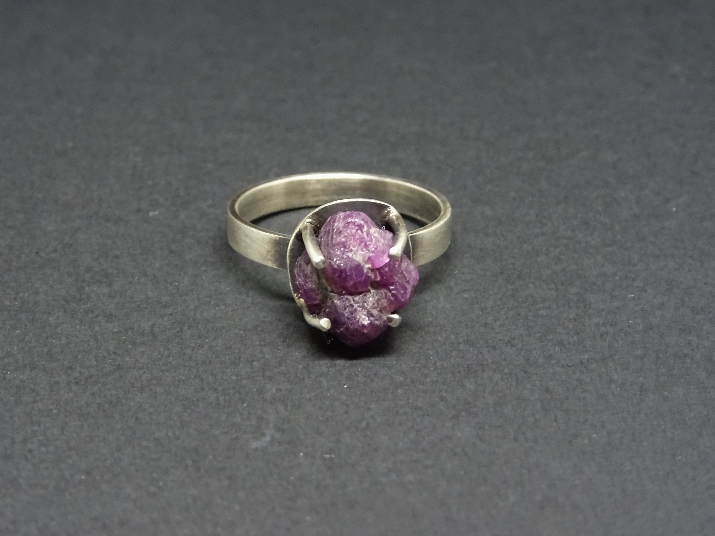 Raw Ruby Ring. Ruby Ring. Ruby Stacking Ring. Rough Ring. Boho | Etsy