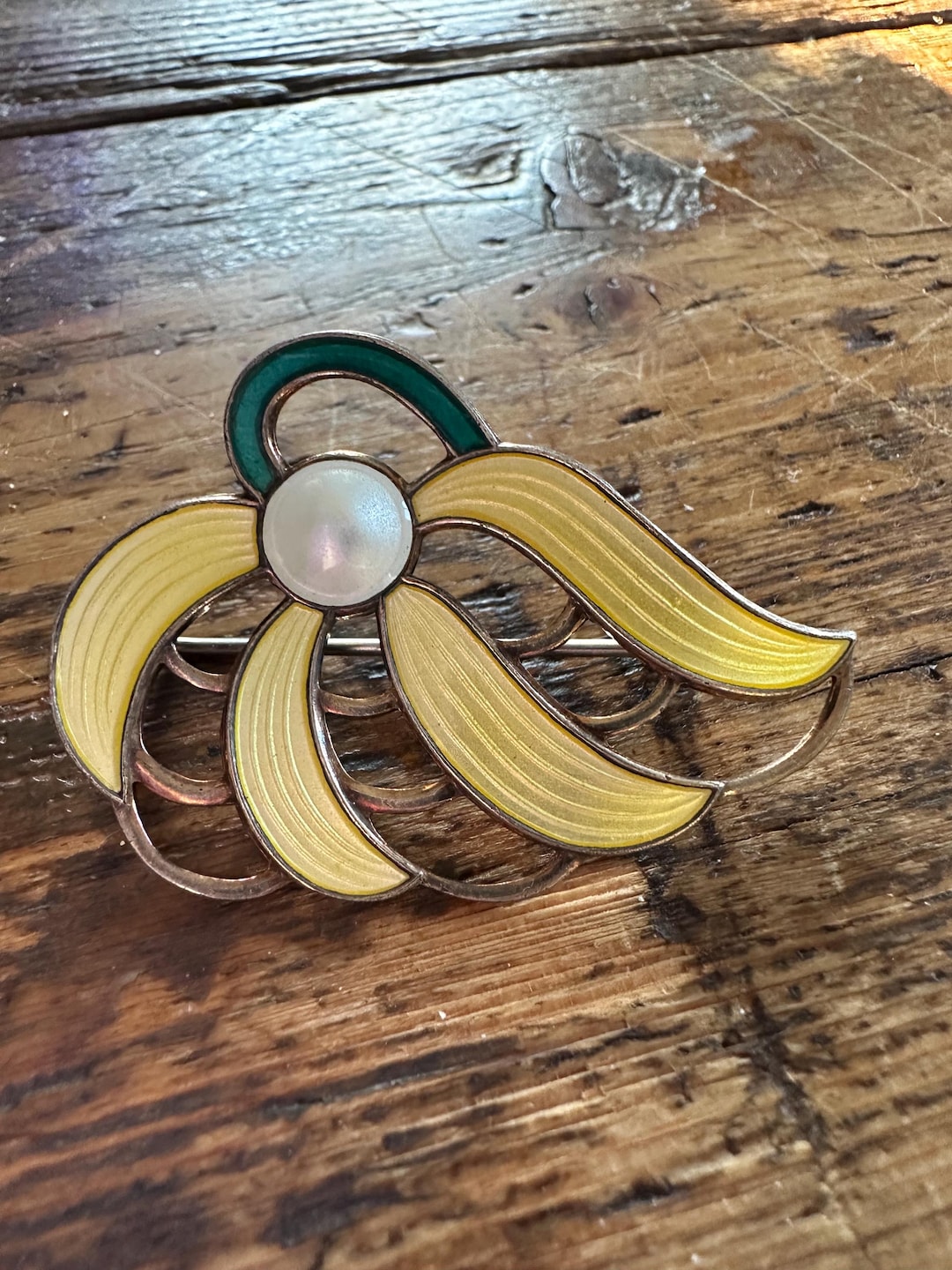 Aksel Holmsen Sterling Silver Enamel Vintage Brooch Norway Norwegian - Etsy